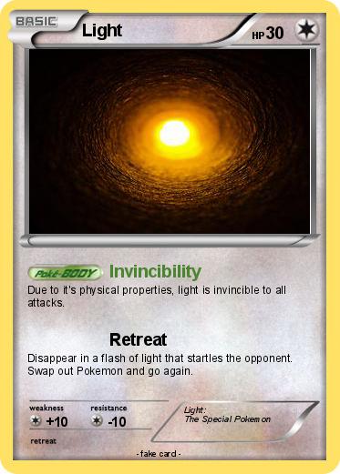 Pokémon Light 852 852 - Invincibility - My Pokemon Card