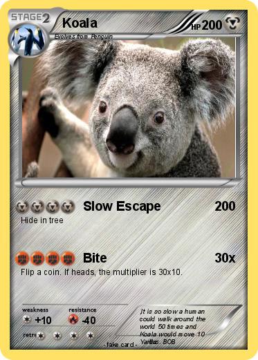 Pokémon Koala 1760 1760 - Slow Escape - My Pokemon Card