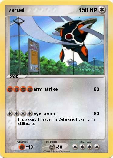 Pokémon zeruel - arm strike - My Pokemon Card