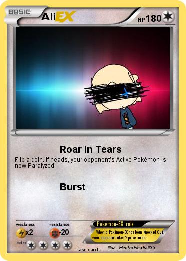 Pokémon Ali 306 306 - Roar In Tears - My Pokemon Card