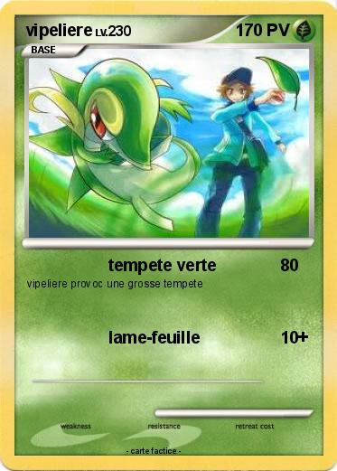 Pokémon vipeliere 18 18 - tempete verte - Ma carte Pokémon