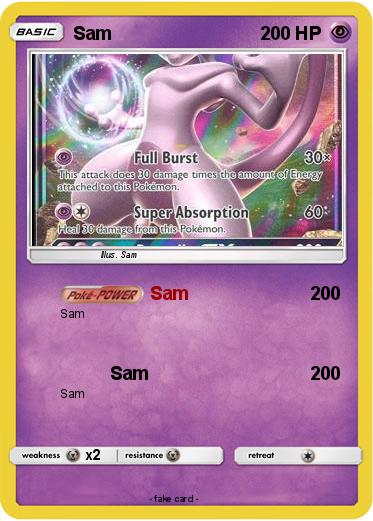 Pokémon Sam 1699 1699 - Sam - My Pokemon Card