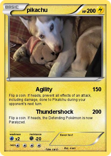 Pokémon pikachu 14874 14874 - Agility - My Pokemon Card