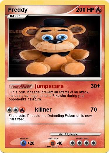 Pokémon Freddy 3324 3324 - jumpscare - My Pokemon Card