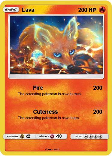 Pokémon Lava 580 580 - Fire - My Pokemon Card