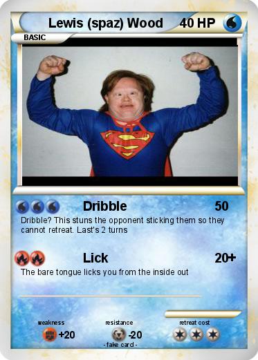 Pokémon Lewis spaz Wood - Dribble - My Pokemon Card