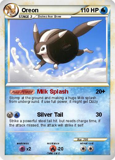 Pokémon Oreon 21 21 - Milk Splash - My Pokemon Card