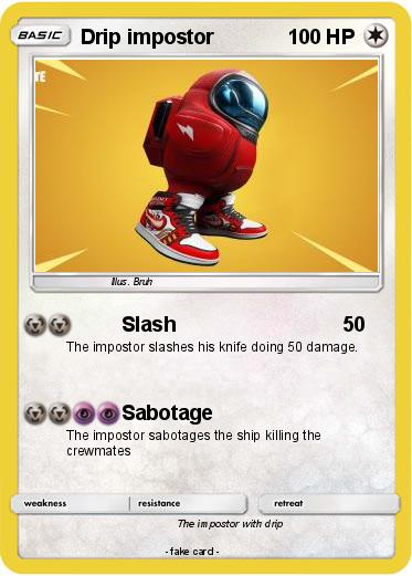 Pokémon Drip impostor - Slash - My Pokemon Card