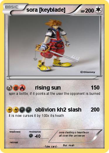 Pokémon sora keyblade 2 2 - rising sun - My Pokemon Card