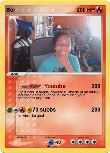 Pokémon Boi 195 195 - Youtube - My Pokemon Card