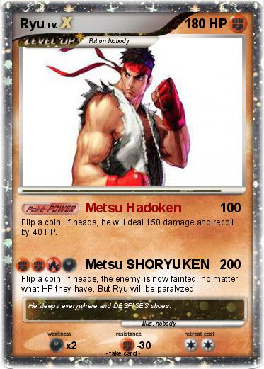 Pokémon Ryu 301 301 - Metsu Hadoken - My Pokemon Card