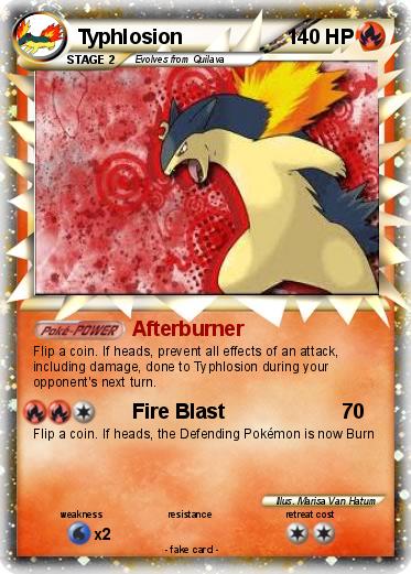 Pokémon Typhlosion 862 862 - Afterburner - My Pokemon Card