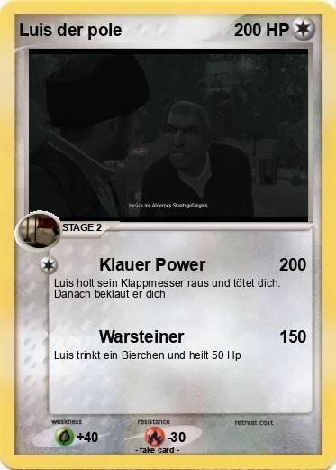 Pokémon Luis der pole - Klauer Power - My Pokemon Card
