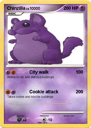 Pokémon Chinzilla - City walk - My Pokemon Card