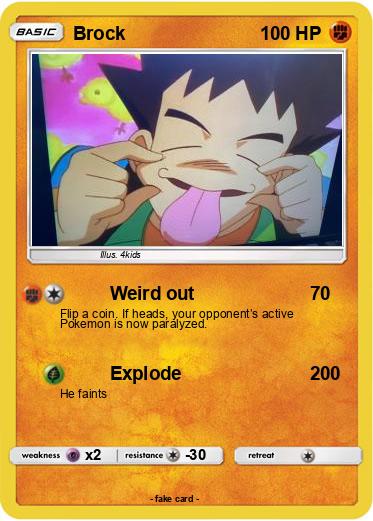 Pokémon Brock 801 801 - Weird out - My Pokemon Card