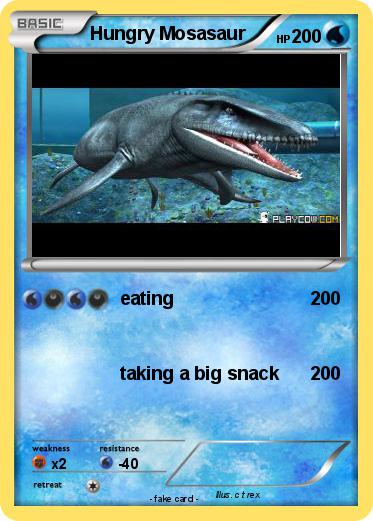 Pokémon Hungry Mosasaur - eating - My Pokemon Card