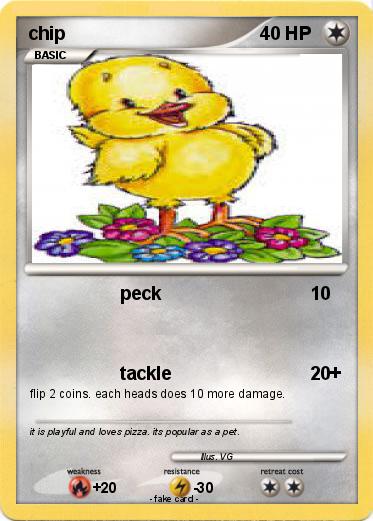 Pokémon chip 105 105 - peck - My Pokemon Card