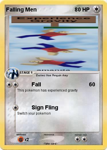 Pokémon Falling Men 1 1 - Fall - My Pokemon Card
