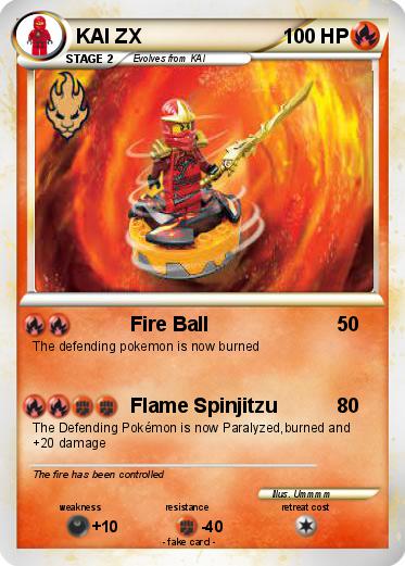 Pokémon KAI ZX 124 124 - Fire Ball - My Pokemon Card