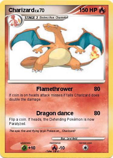 Pokémon Charizard 6992 6992 - Flamethrower - My Pokemon Card