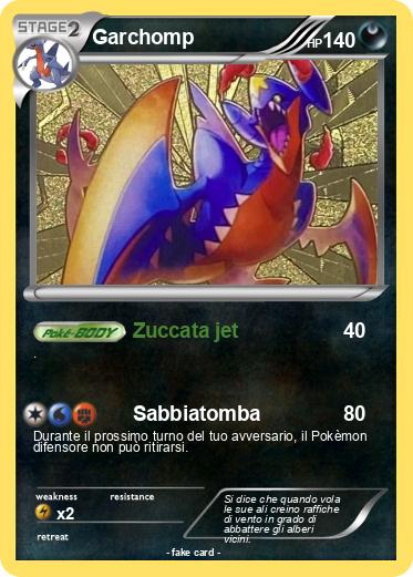 Pokémon Garchomp 912 912 - Zuccata jet - My Pokemon Card