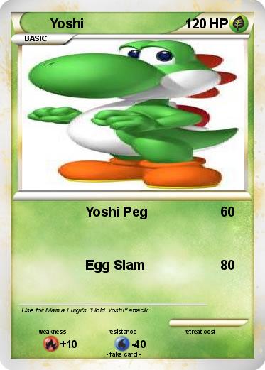 Pokémon Yoshi 1627 1627 - Yoshi Peg - My Pokemon Card