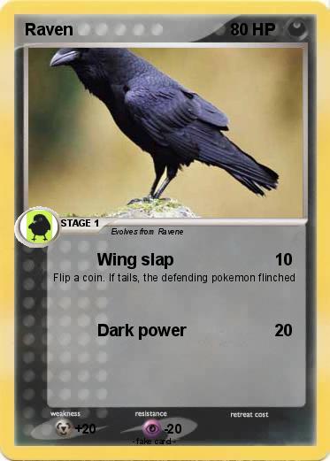 Pokémon Raven 22 22 - Wing slap - My Pokemon Card