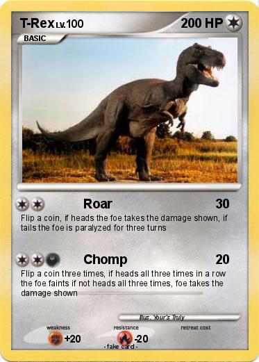 Pokémon T Rex 752 752 - Roar - My Pokemon Card