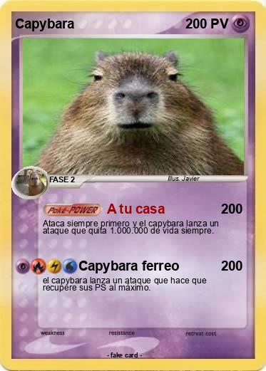 Pokémon Capybara 173 173 - A tu casa - Mi carta pokémon