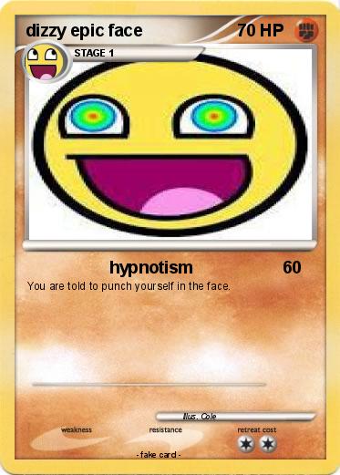 Pokémon dizzy epic face - hypnotism - My Pokemon Card