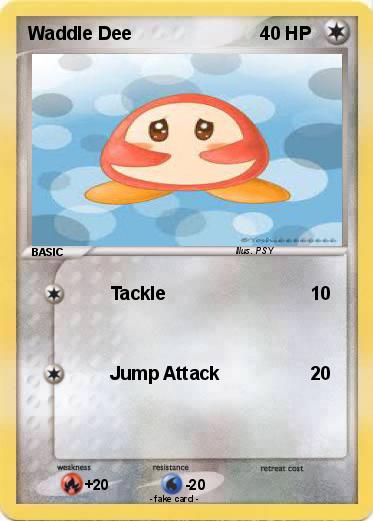 Pokémon Waddle Dee 165 165 - Tackle - My Pokemon Card