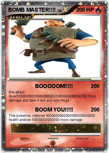 Pokémon BOMB MASTER - BOOOOOM!!!!! - My Pokemon Card