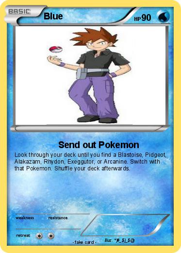 Pokémon Blue 3420 3420 - Send out Pokemon - My Pokemon Card