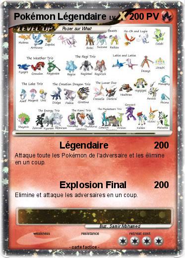 Pokémon Pokemon Legendaire 65 65 - Légendaire - Ma carte Pokémon