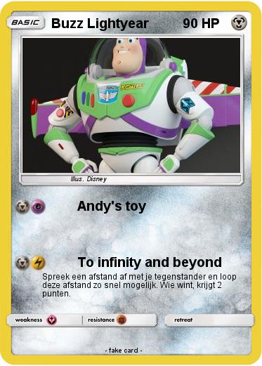 Pokémon Buzz Lightyear 88 88 - Andy's toy - My Pokemon Card