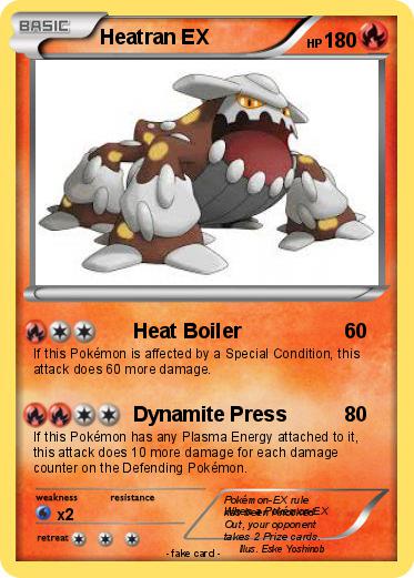 Pokémon Heatran EX 31 31 - Heat Boiler - My Pokemon Card