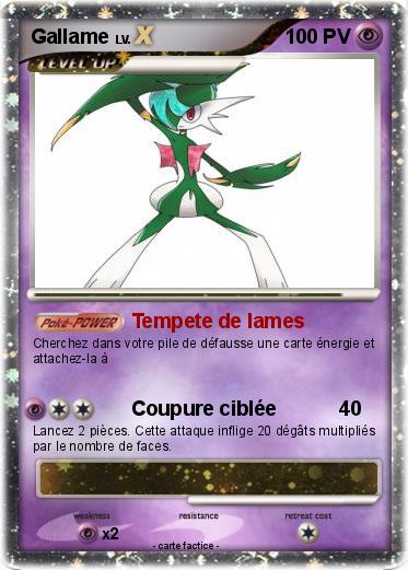 Pokémon Gallame 111 111 - Tempete de lames - Ma carte Pokémon