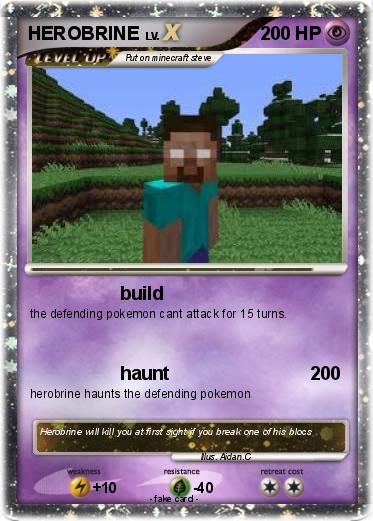 Pokémon HEROBRINE 933 933 - build - My Pokemon Card