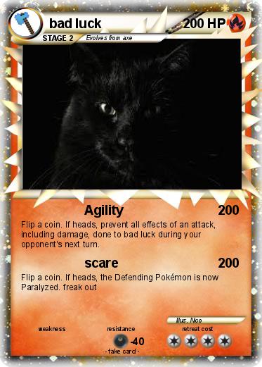 Pokémon bad luck 57 57 - Agility - My Pokemon Card