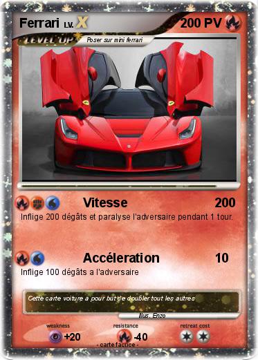 Pokémon Ferrari 792 792 - Vitesse - Ma carte Pokémon