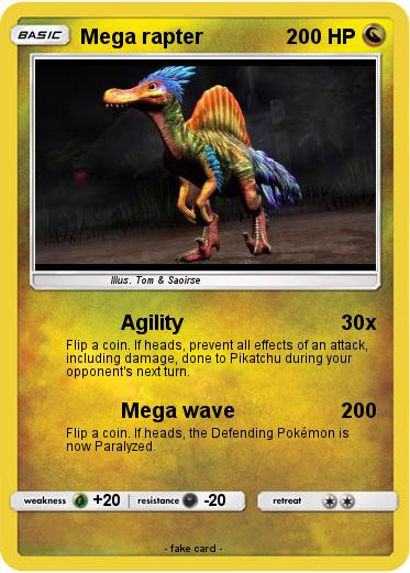 Pokémon Mega rapter 2 2 - Agility - My Pokemon Card