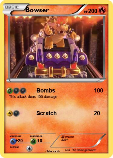 Pokémon Bowser 5706 5706 - Bombs - My Pokemon Card