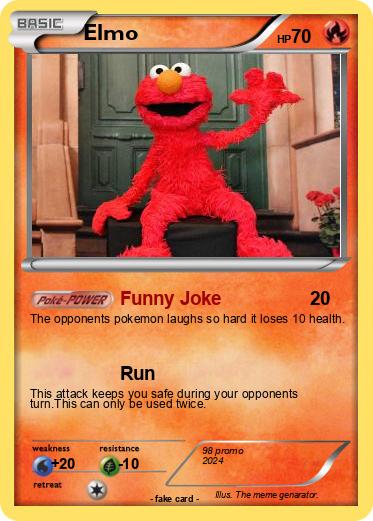 Pokémon Elmo 1511 1511 - Funny Joke - My Pokemon Card