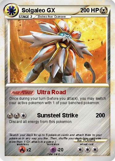 Pokémon Solgaleo GX 14 14 - Ultra Road - My Pokemon Card