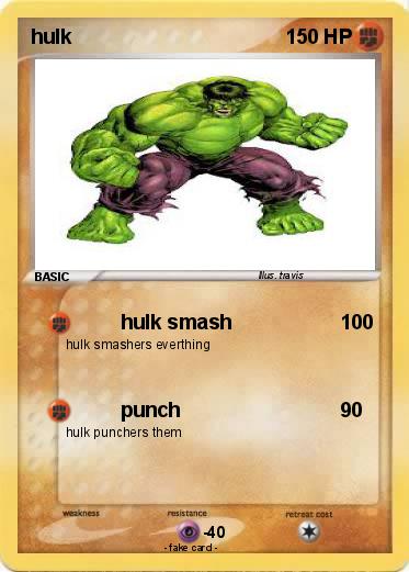 Pokémon hulk 975 975 - hulk smash - My Pokemon Card