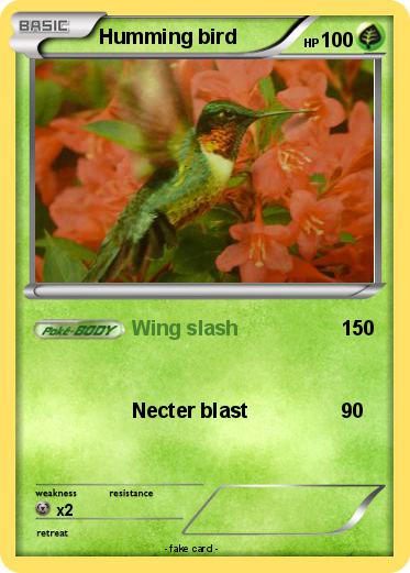 Pokémon Humming bird 3 3 - Wing slash - My Pokemon Card