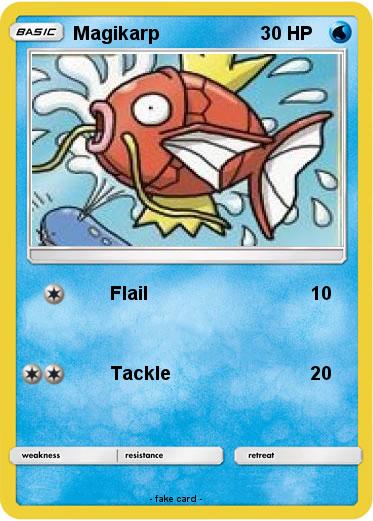 Pokémon Magikarp 1782 1782 - Flail - Twoja własna karta pokemon