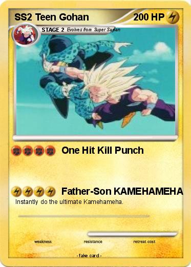 Pokémon SS2 Teen Gohan 2 2 - One Hit Kill Punch - My Pokemon Card