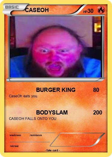 Pokémon CASEOH 74 74 - BURGER KING - My Pokemon Card