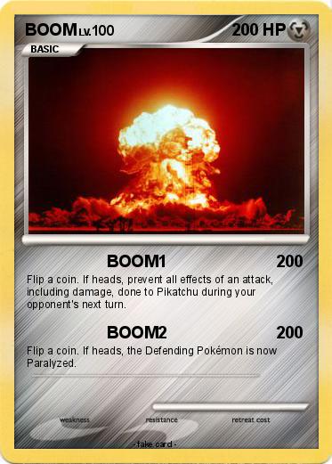 Pokémon BOOM 460 460 - BOOM1 - My Pokemon Card